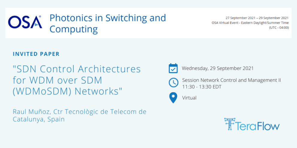 Photonics in Switching and Computing 2021 | TeraFlow